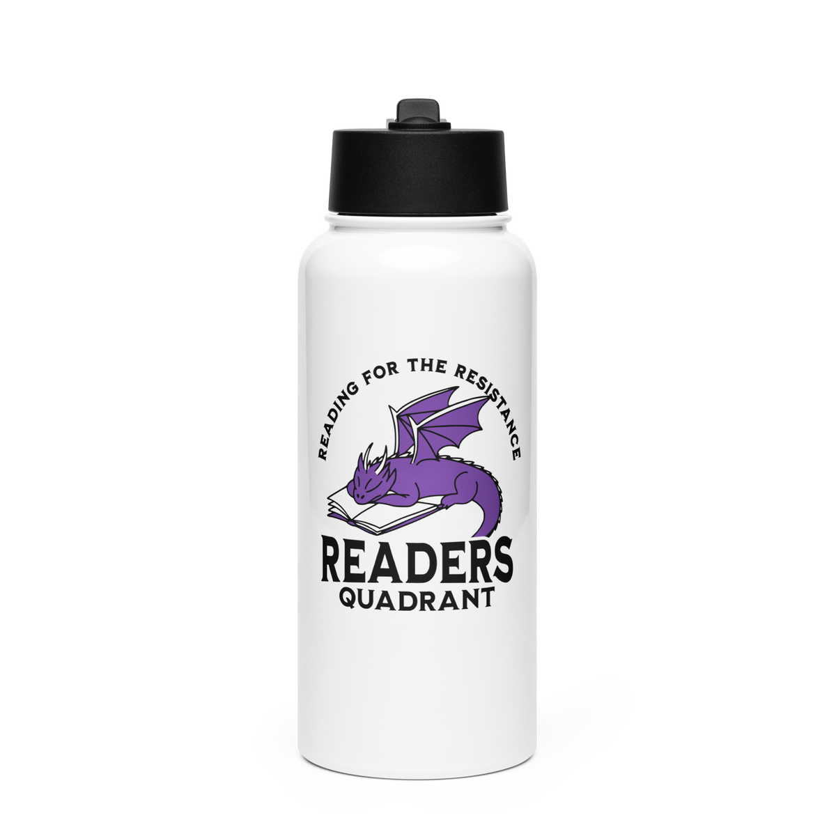 Readers Quadrant Resistance Stainless Steel Water Bottle (Purple Drago ...