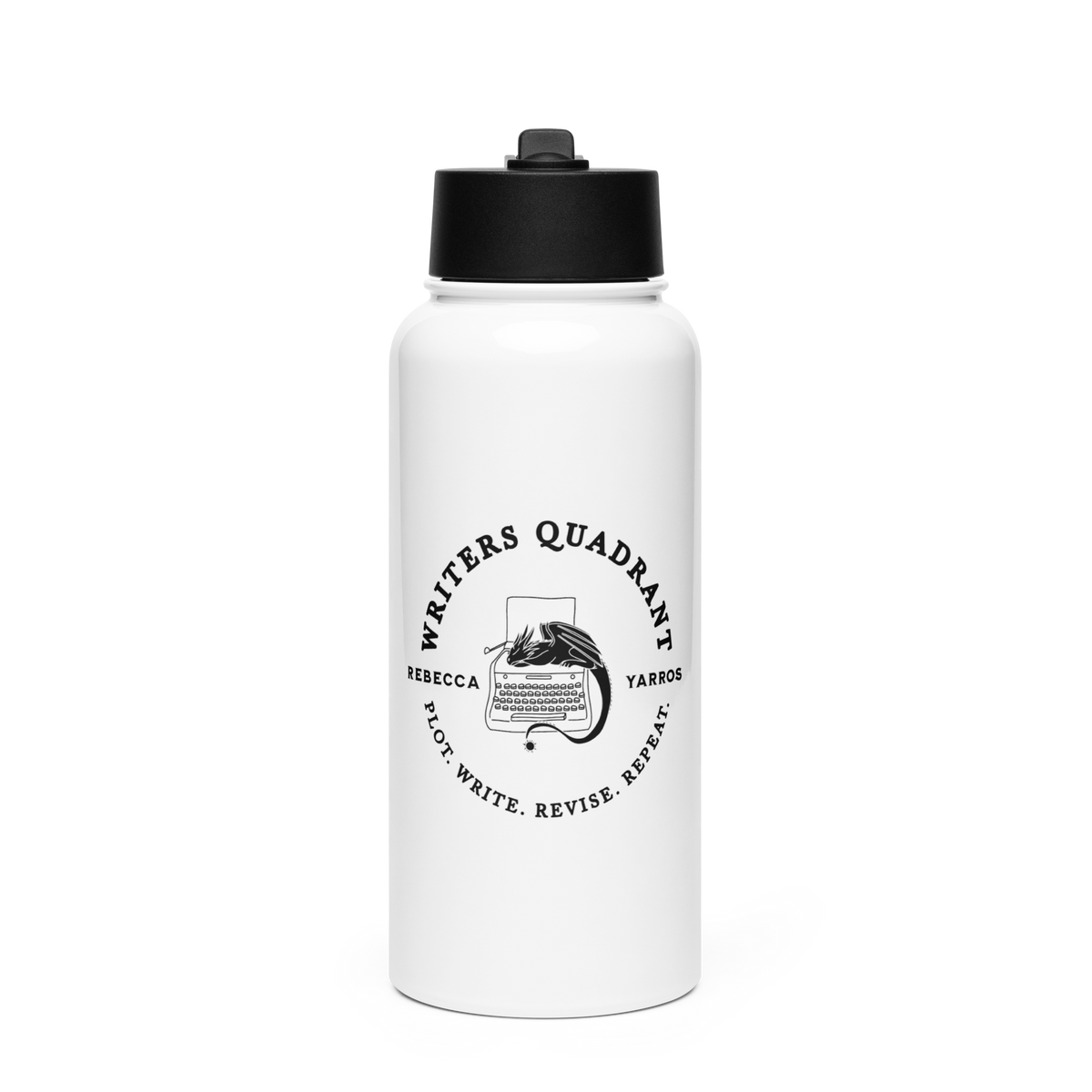 Writers Quadrant Typewriter Stainless Steel Water Bottle – Rebecca ...
