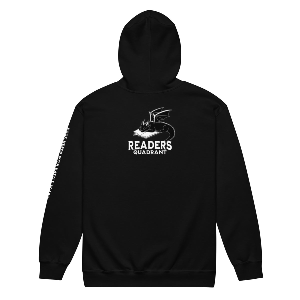 Readers Quadrant Battle Scars Full Zip Hoodie with Back and Sleeve Det ...